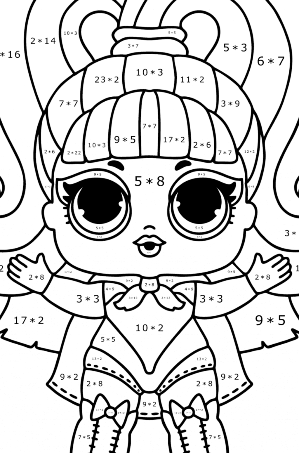 Coloriages Magiques Multiplication ♥ En ligne ou à imprimer gratuit