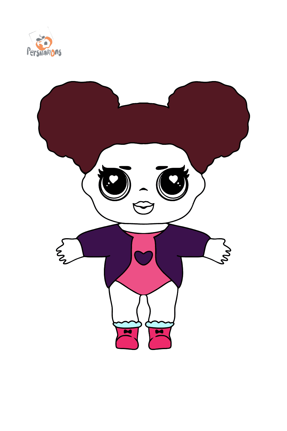Dibujo de Muñeca Hoops MVP de LOL Surprise para colorear - en Línea
