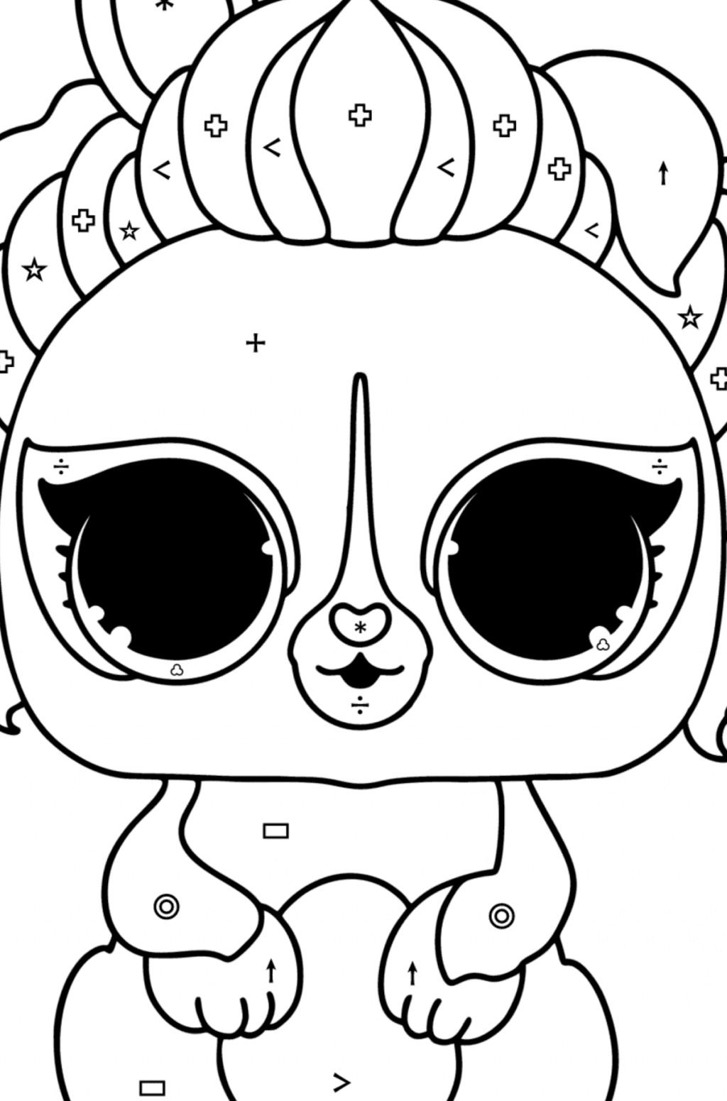 Disegno da colorare LOL Surprise Instabunny ♥ Online o stampare!