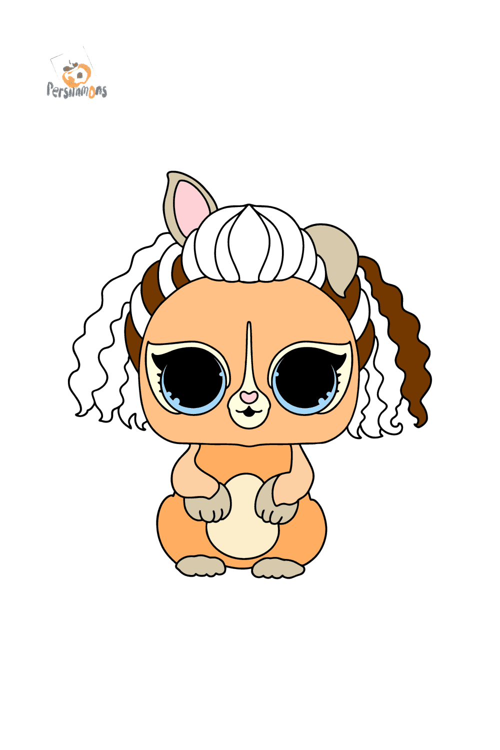 Tegning til farvning LOL Surprise Instabunny ♥ Online og Print