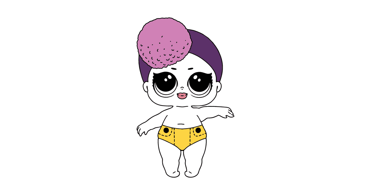 Mewarnai gambar Independent Queen Lil de LOL - Online dan Cetak!