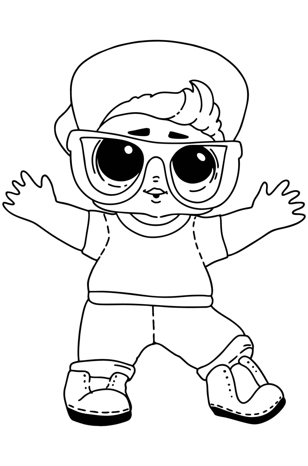 Boyama sayfası Boy Next Door de LOL | Coloring-for-Kids.com