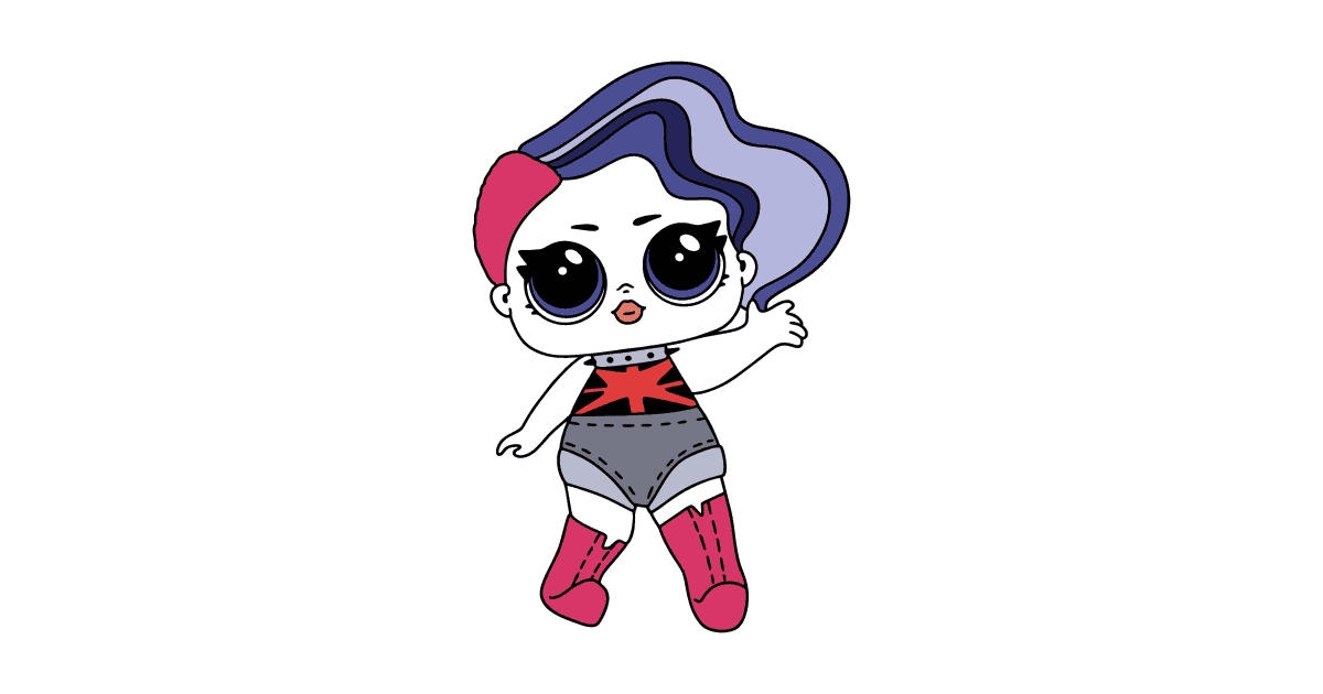 Desen de colorat LOL Surprise Cheeky babe | Coloring-for-Kids.com