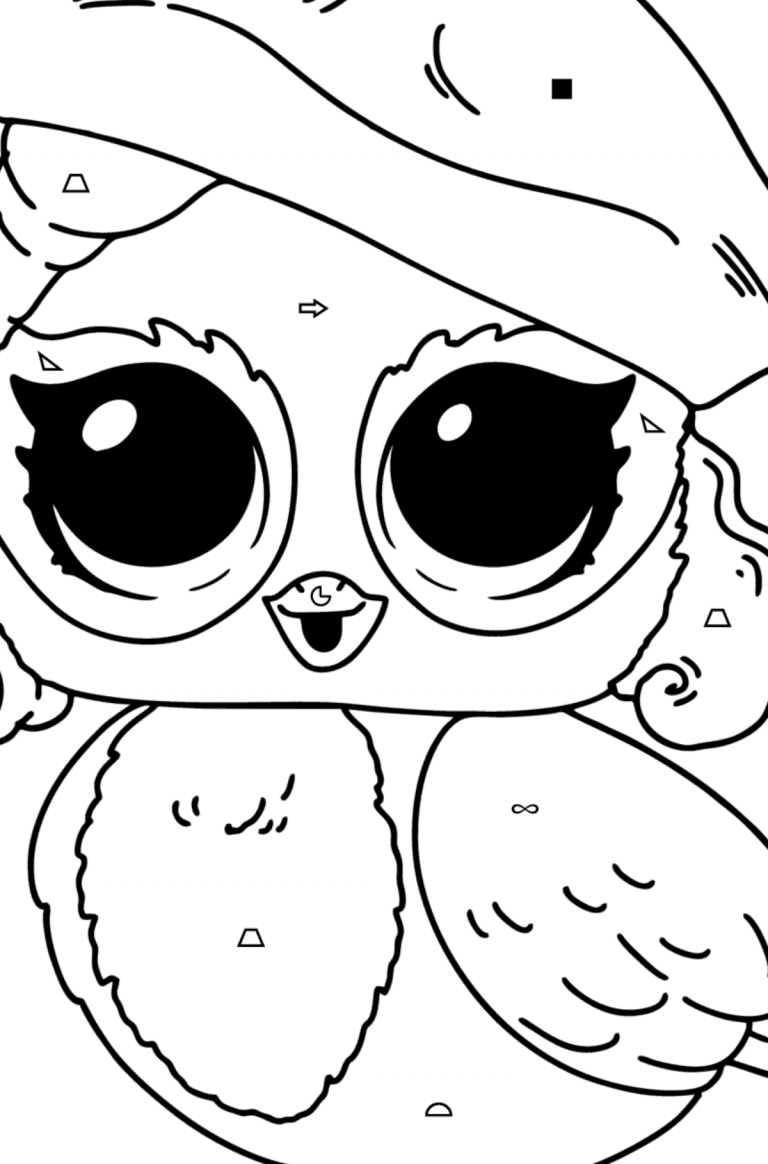 Målarbild PET Angel Wings de LOL | Coloring-for-Kids.com