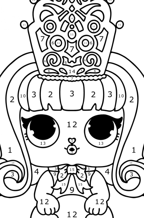 Tegning til farvning LOL Surprise Prom Bunny ♥ Online og Print