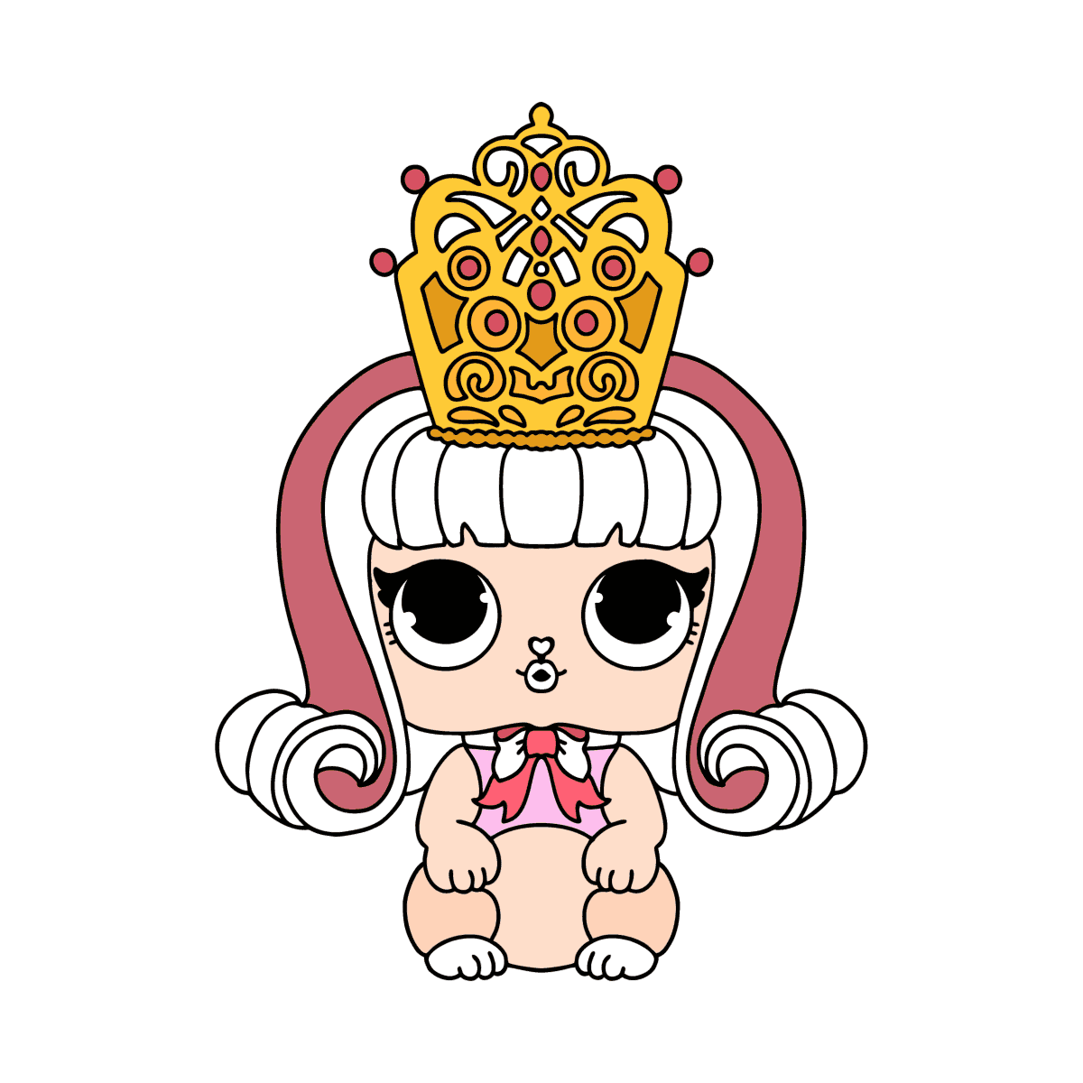 Coloring page LOL Surprise Prom Bunny - Online and Print for Free!