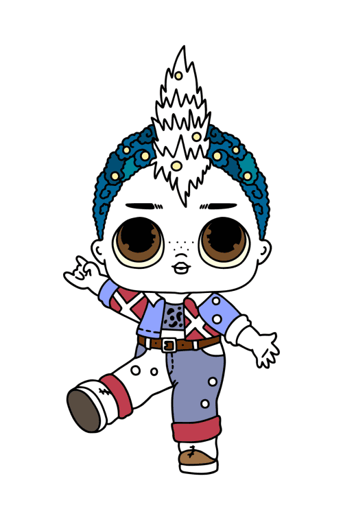 Dibujo LOL Surprise Shorty Kitty para colorear ♥ Imprime y en Línea