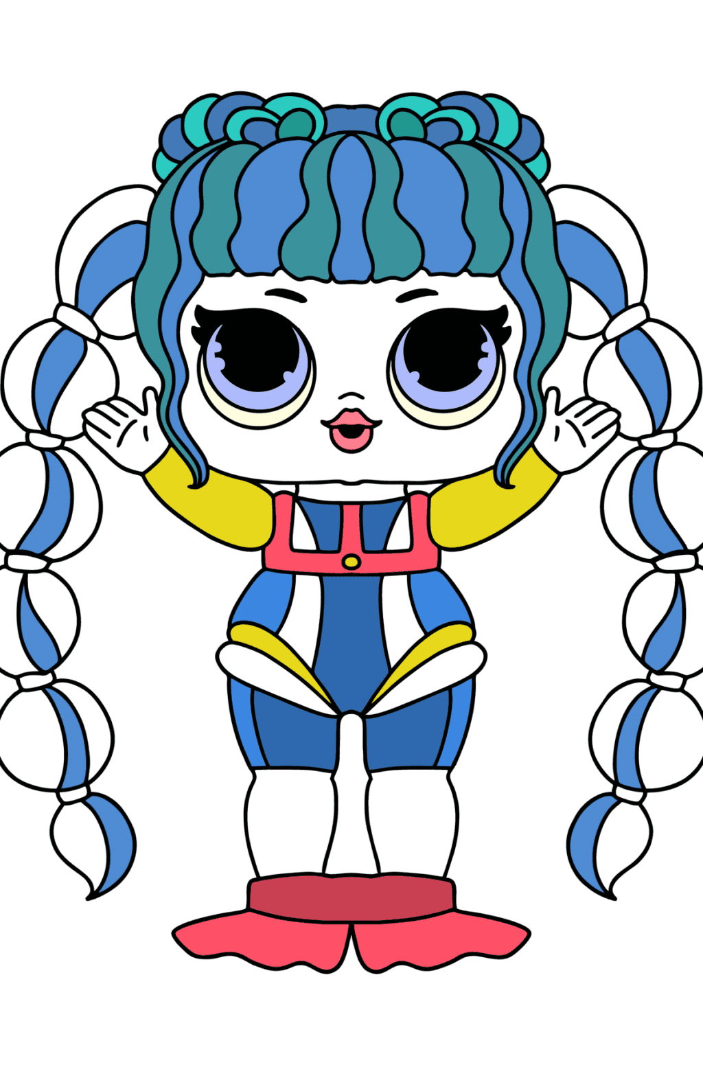 Tegning til farvning LOL Surprise Instabunny ♥ Online og Print