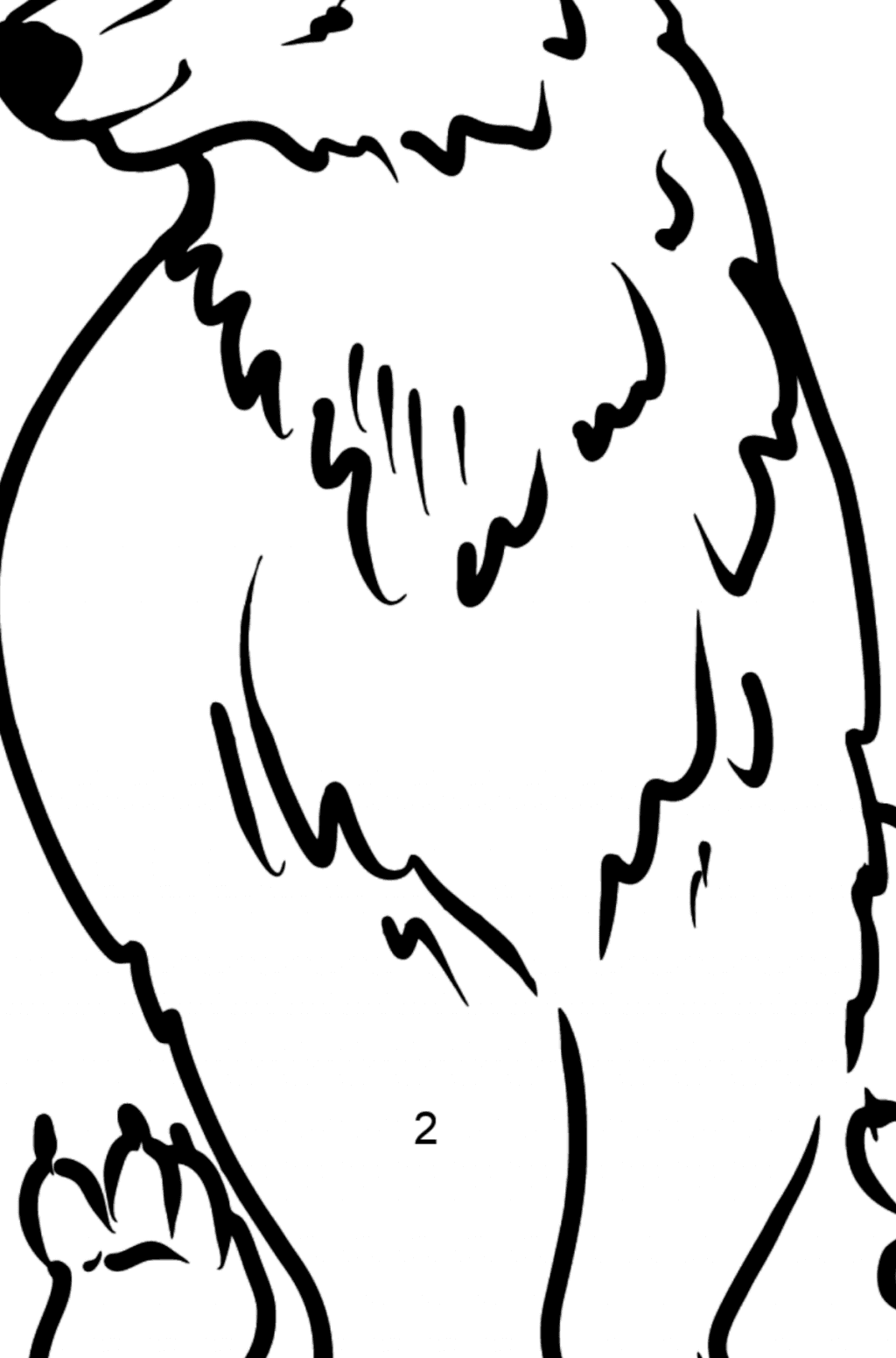 Mewarnai gambar beruang - Online dan Cetak Gratis untuk anak-anak!