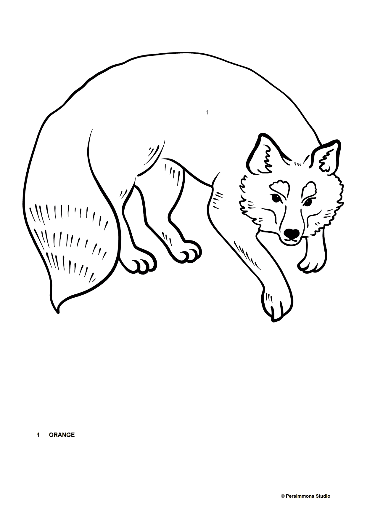 Fox coloring page ♥ Color Online for Free!