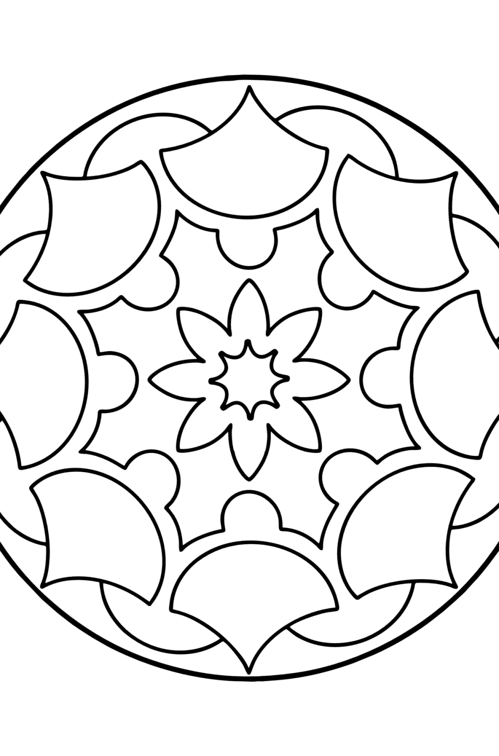 Disegni da colorare mandala - Online, scaricare e stampare!