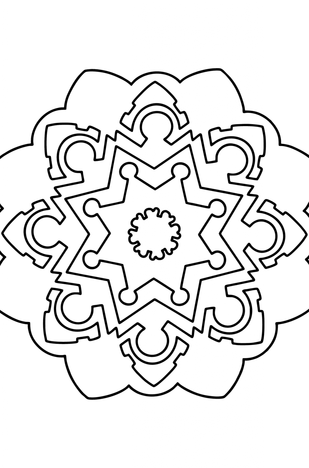 Desene de colorat Mandala ♥ Descărcați, imprimați, online!