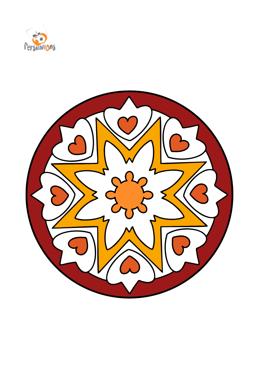 Mandala Ausmalbild - 20 Teile ♥ Drucken und online!