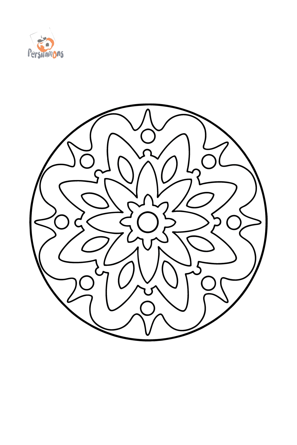 Mandala coloring page - 22 elements ♥ Online and Print for Free!