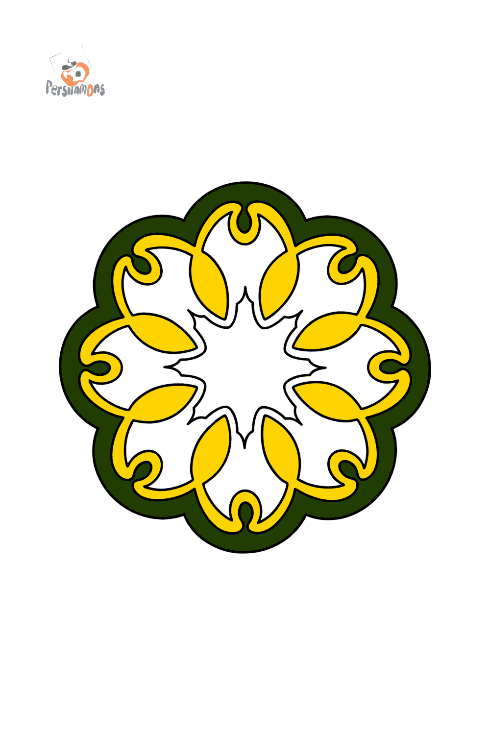 Mandala coloring page - 4 elements ♥ Online and Print for Free!