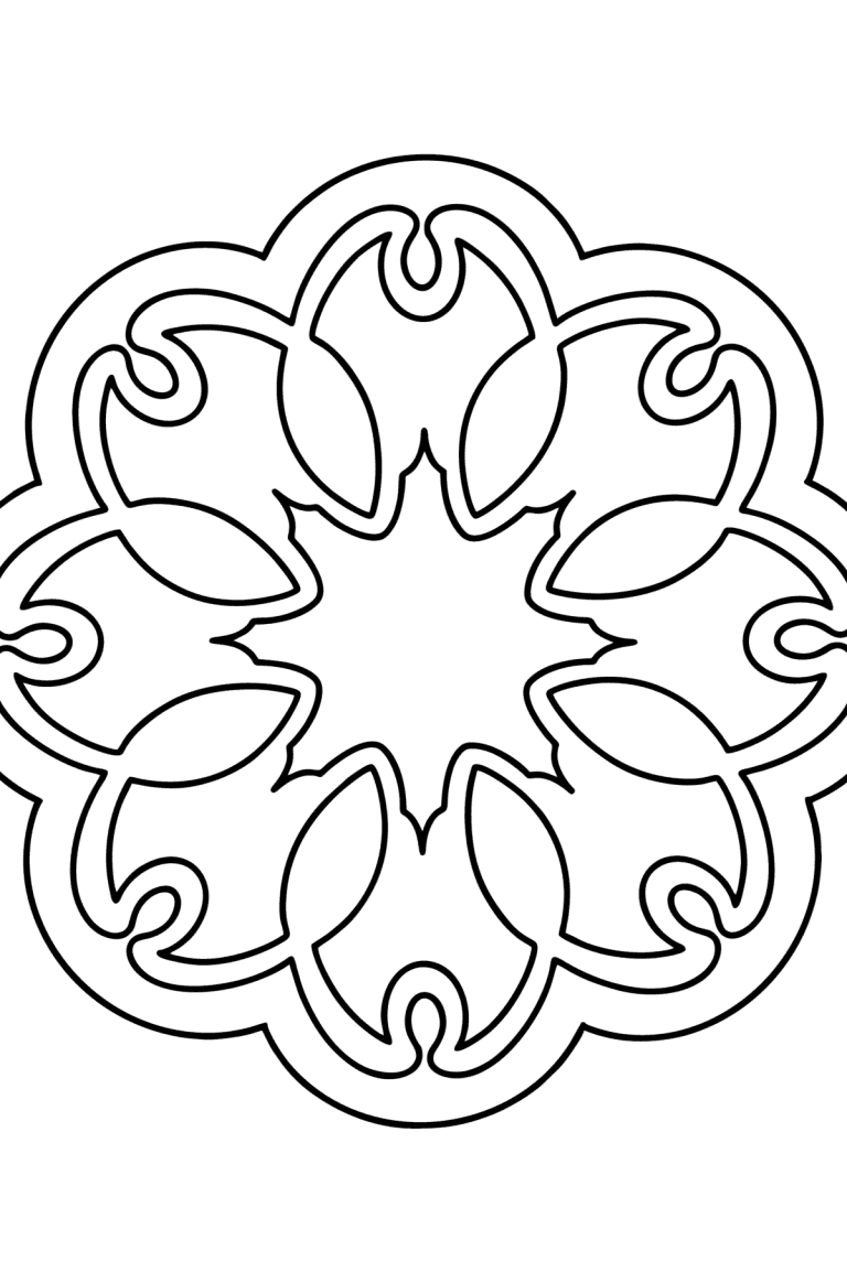 Desene de colorat Mandala ♥ Descărcați, imprimați, online!