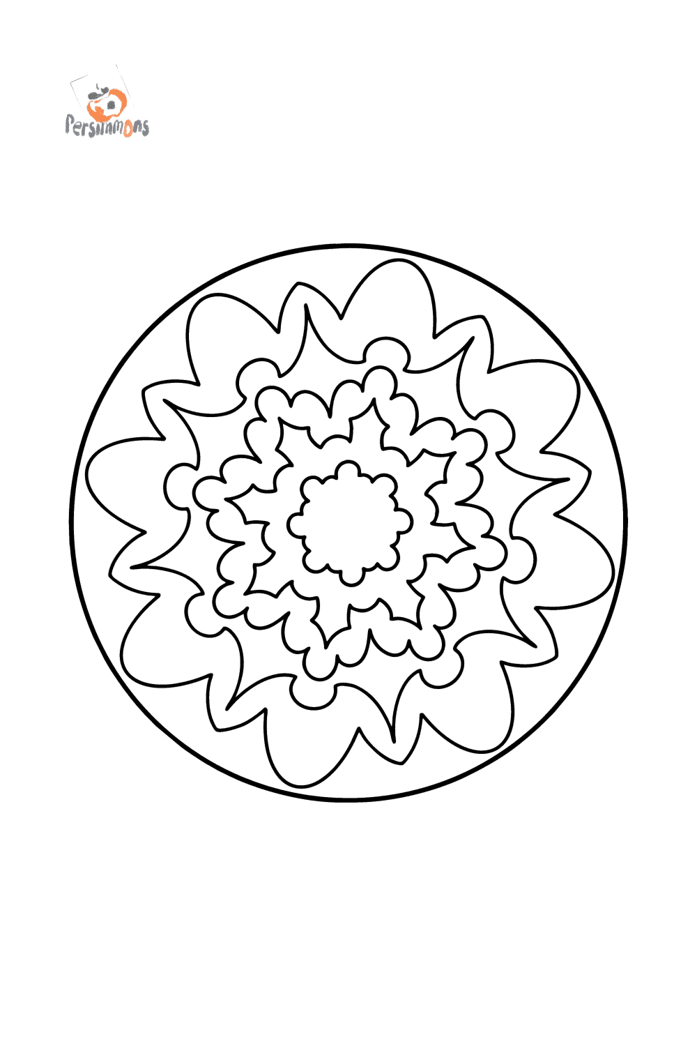 Mandala coloring page - 6 elements ♥ Online and Print for Free!