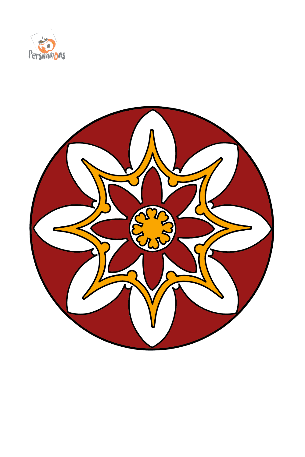 Mandala coloring page - 7 elements ♥ Online and Print for Free!