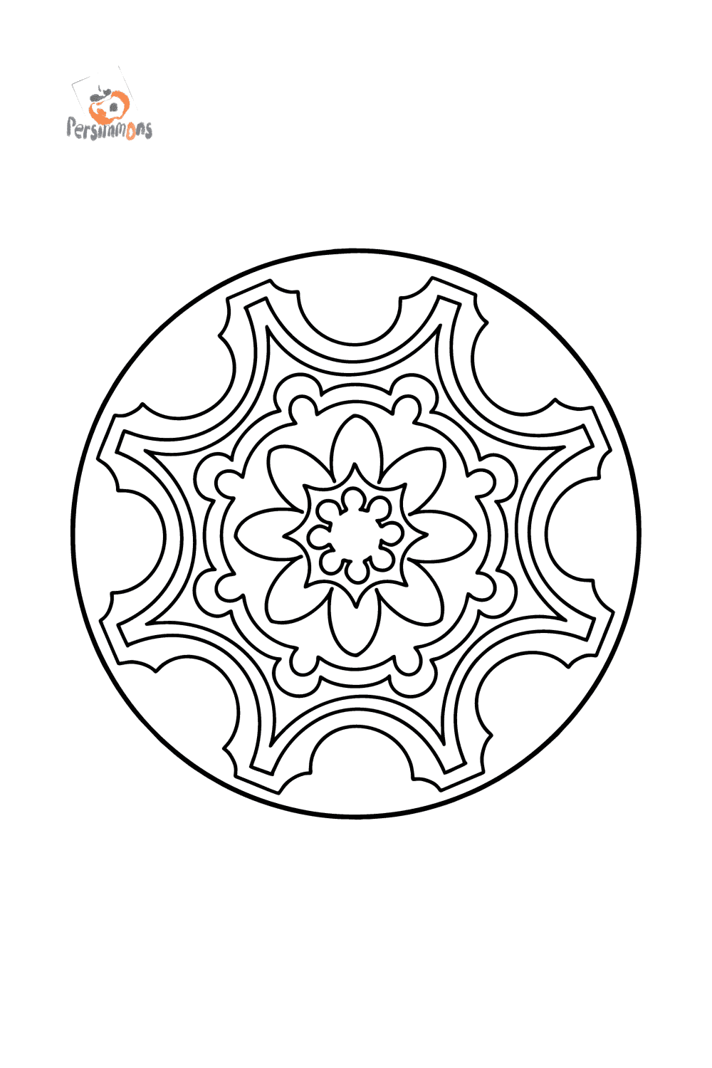Mandala coloring page - 9 elements ♥ Online and Print for Free!