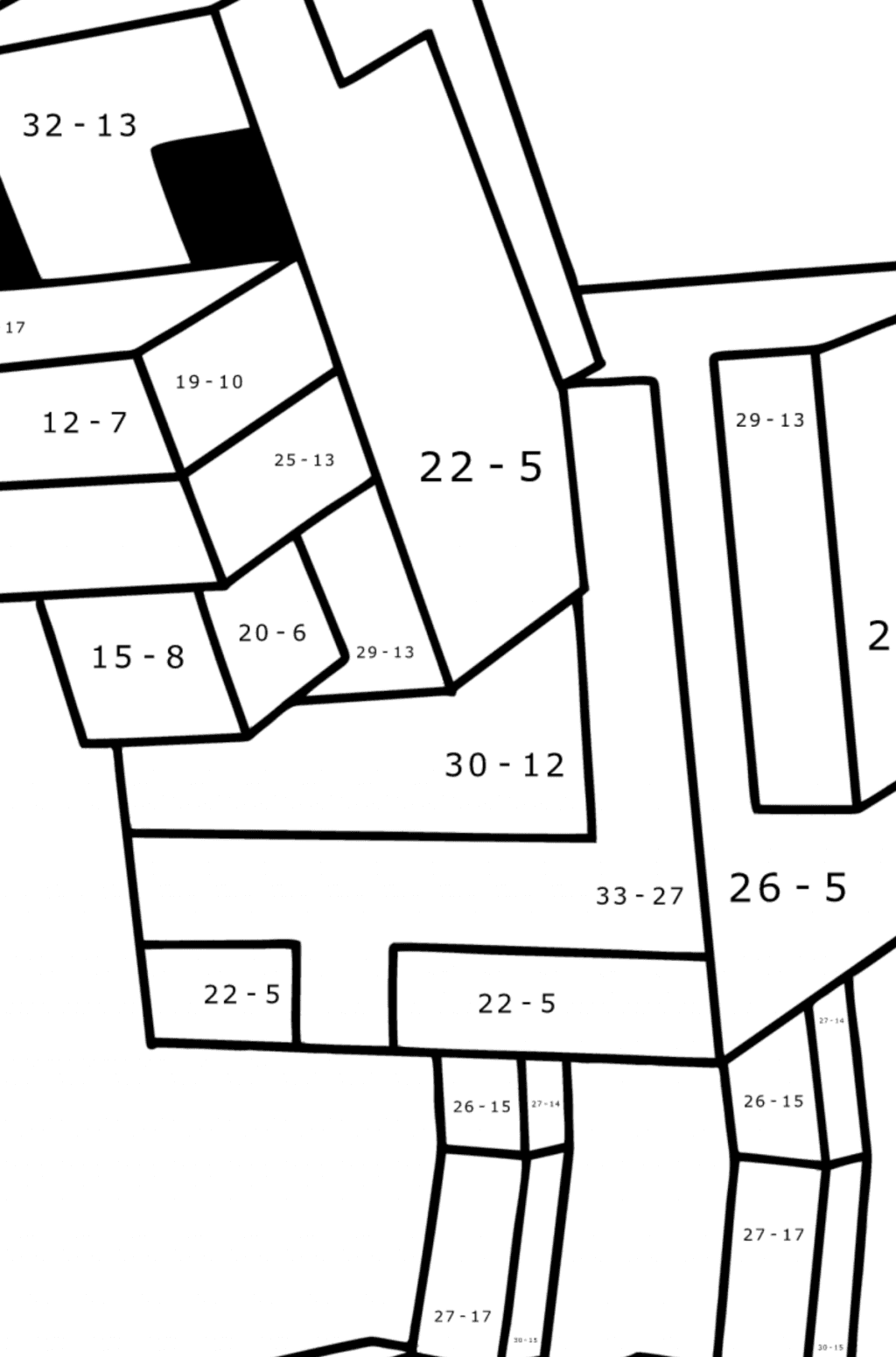 Minecraft Chicken coloring page ♥ Online and Print for Free!