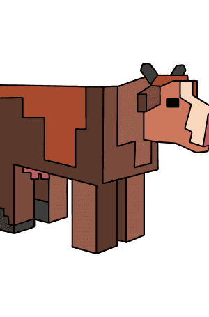 Minecraft Fox coloring page ♥ Online and Print for Free!