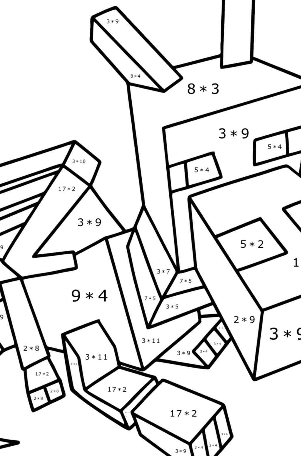 Coloriages Magiques Multiplication ♥ En ligne ou à imprimer gratuit