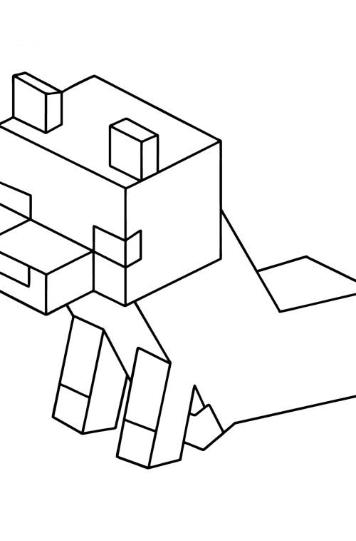Tegninger til fargelegging Minecraft | Coloring-for-Kids.com