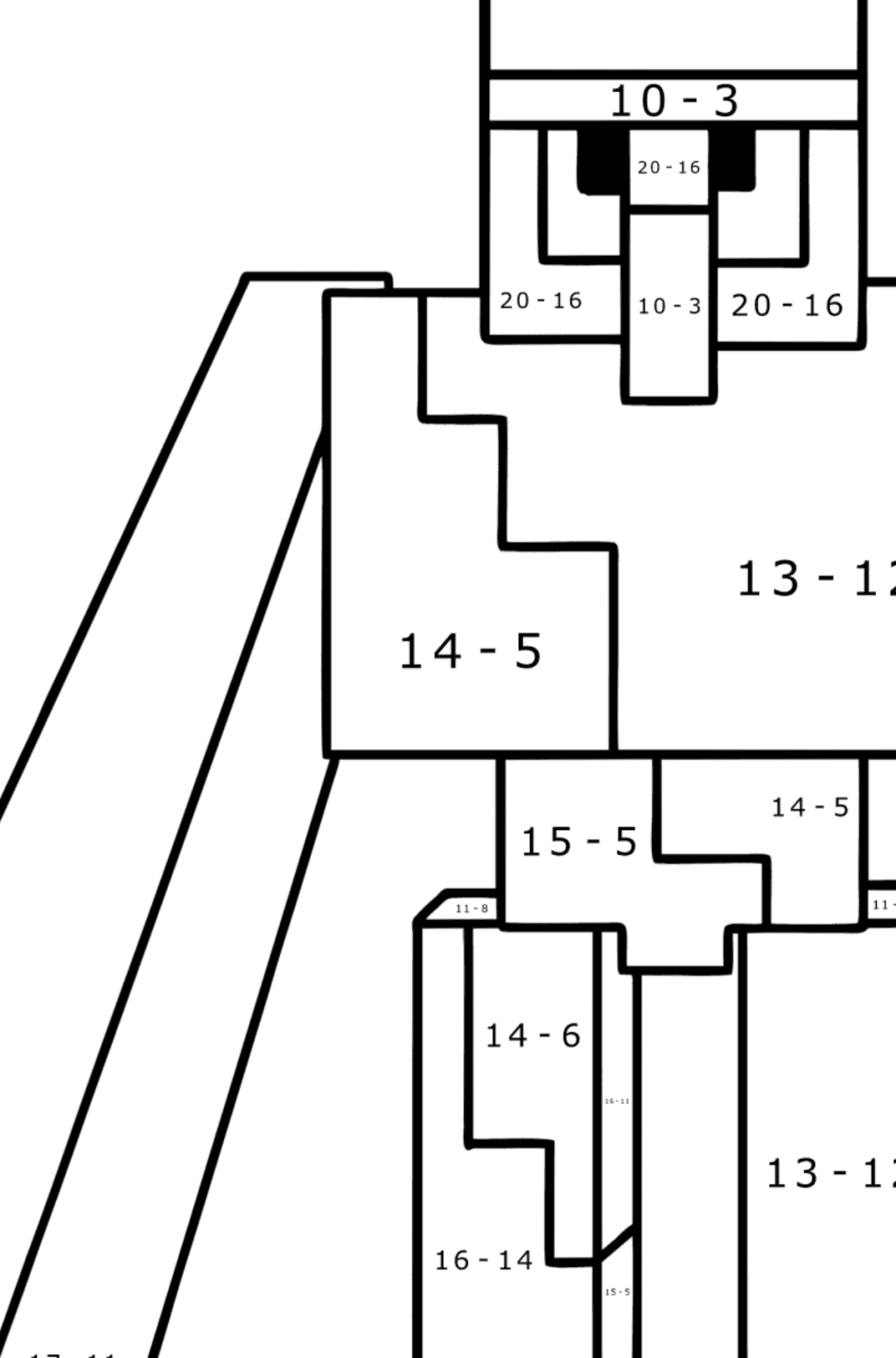 Minecraft Iron Golem colouring page ♥ Online and Print for Free!