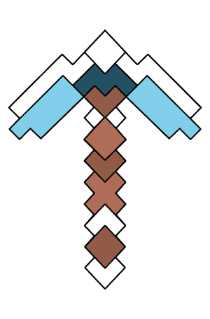 Minecraft Iron Golem colouring page ♥ Online and Print for Free!