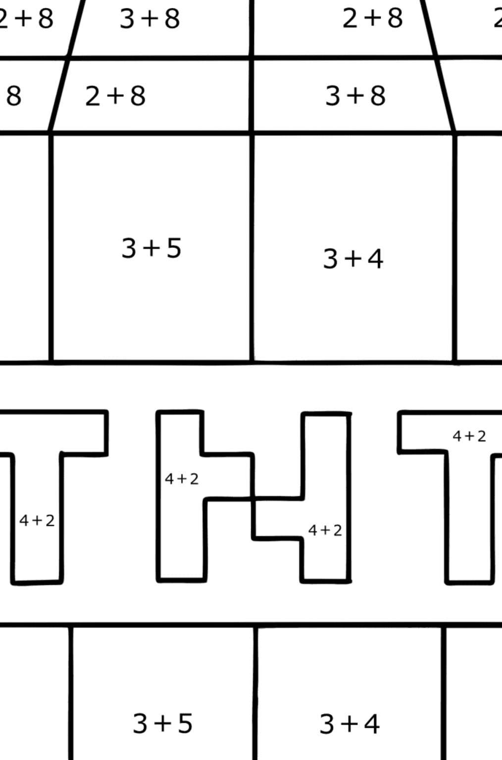 Minecraft Tnt coloring page ♥ Online and Print for Free!