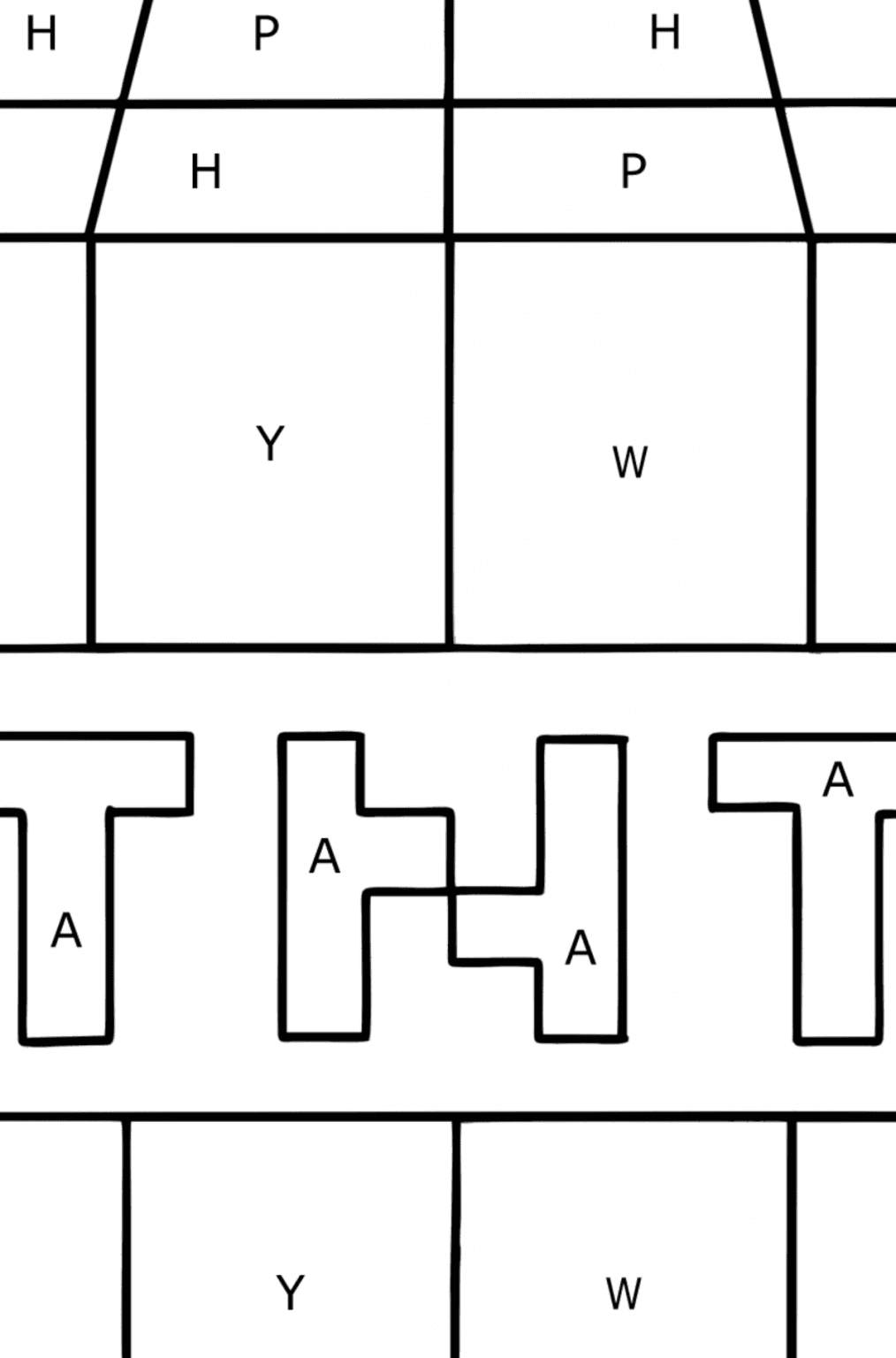 Mewarnai gambar Minecraft Tnt - Online dan Cetak Gratis!