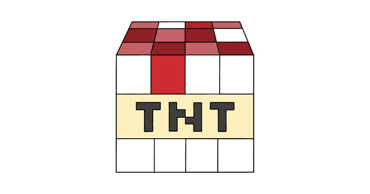 Minecraft Tnt coloring page ♥ Online and Print for Free!