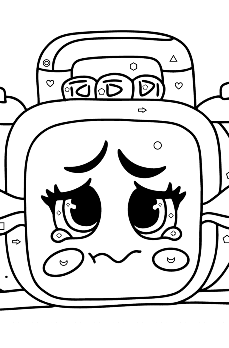 Colouring Page Moji Pops Amy ♥ Online And Print For Free
