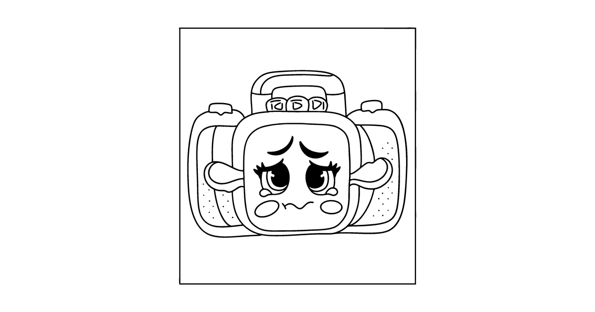 Colouring page Moji Pops Amy ♥ Online and Print for Free!