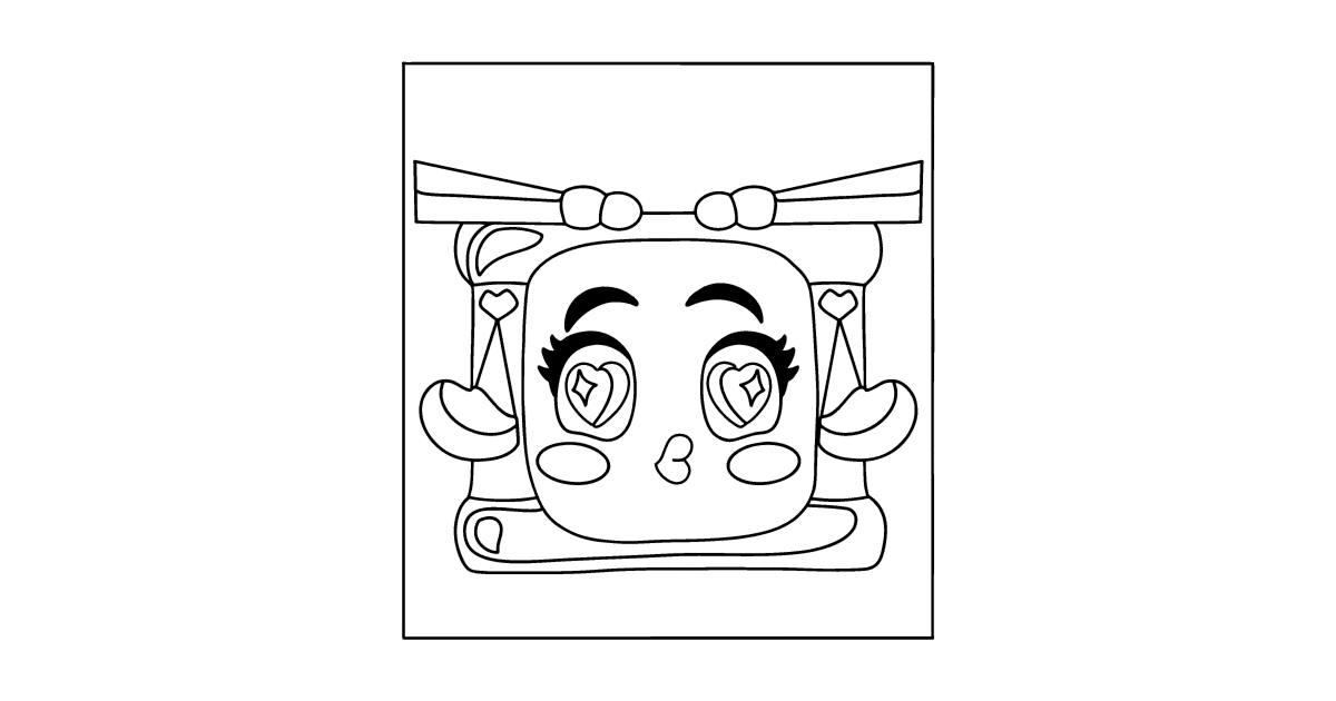 Colouring page Moji Pops Batum ♥ Online and Print for Free!