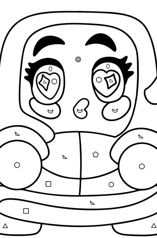 Colouring page Moji Pops Carlo ♥ Online and Print for Free!