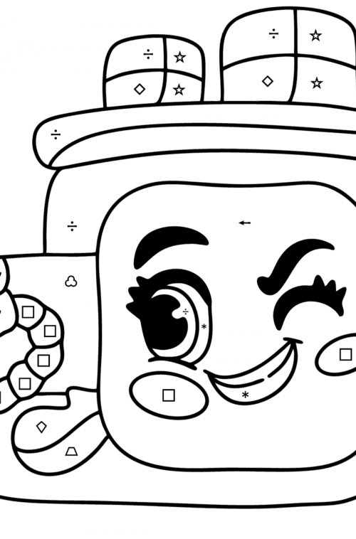 Coloring page Moji Pops Floaty ♥ Online and Print for Free!