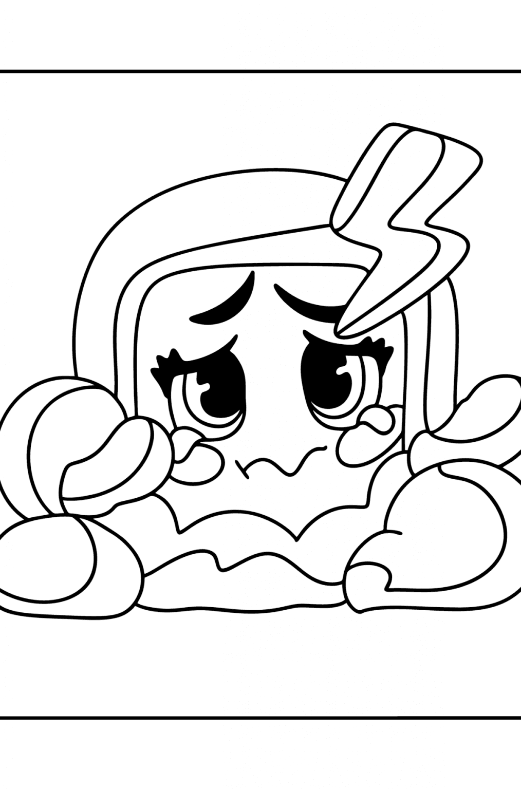 Dibujo Mojipops Fluffy Para Colorear Imprime Y En Línea