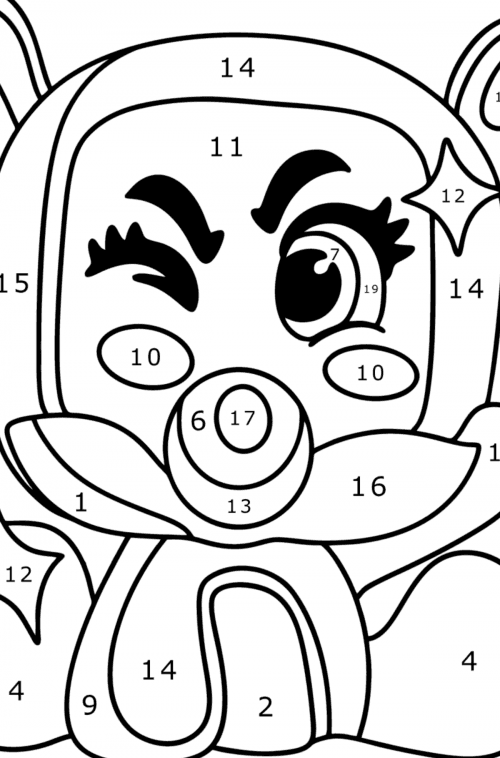 Coloring page Moji Pops Kola ♥ Online and Print for Free!