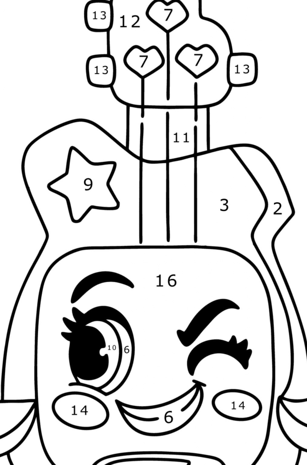 Coloring page MojiPops Picka ♥ Online and Print for Free!