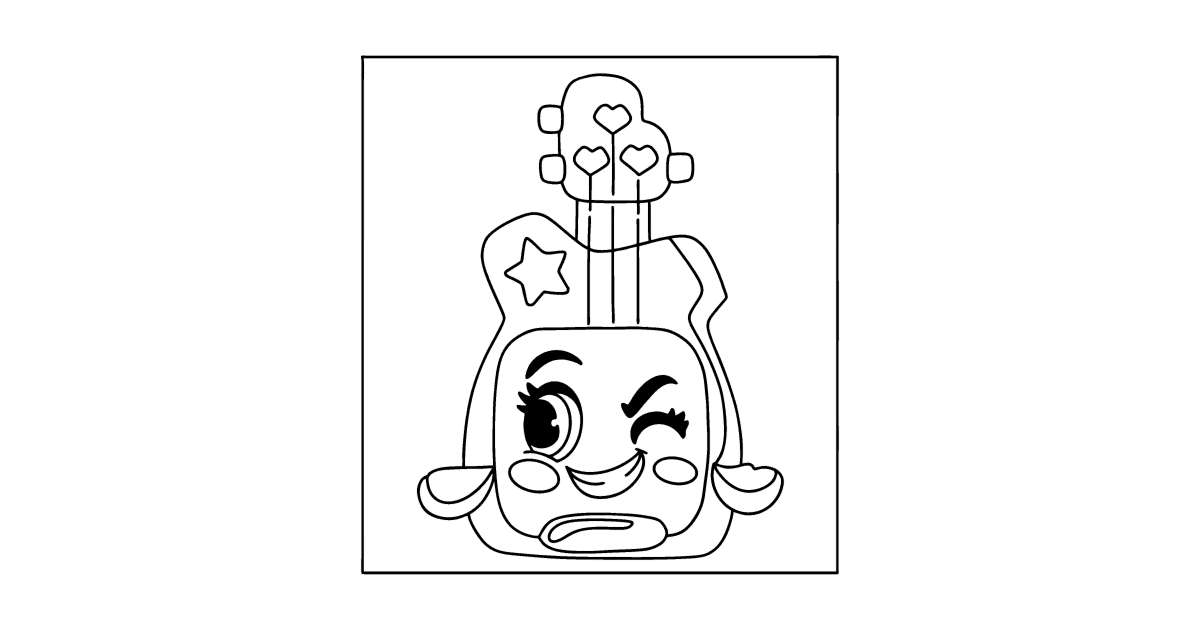 Coloring page MojiPops Picka ♥ Online and Print for Free!
