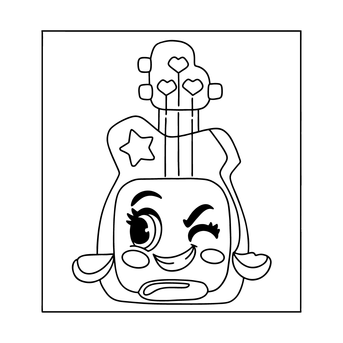 Dibujo MojiPops Picka para colorear - Imprime y en Línea