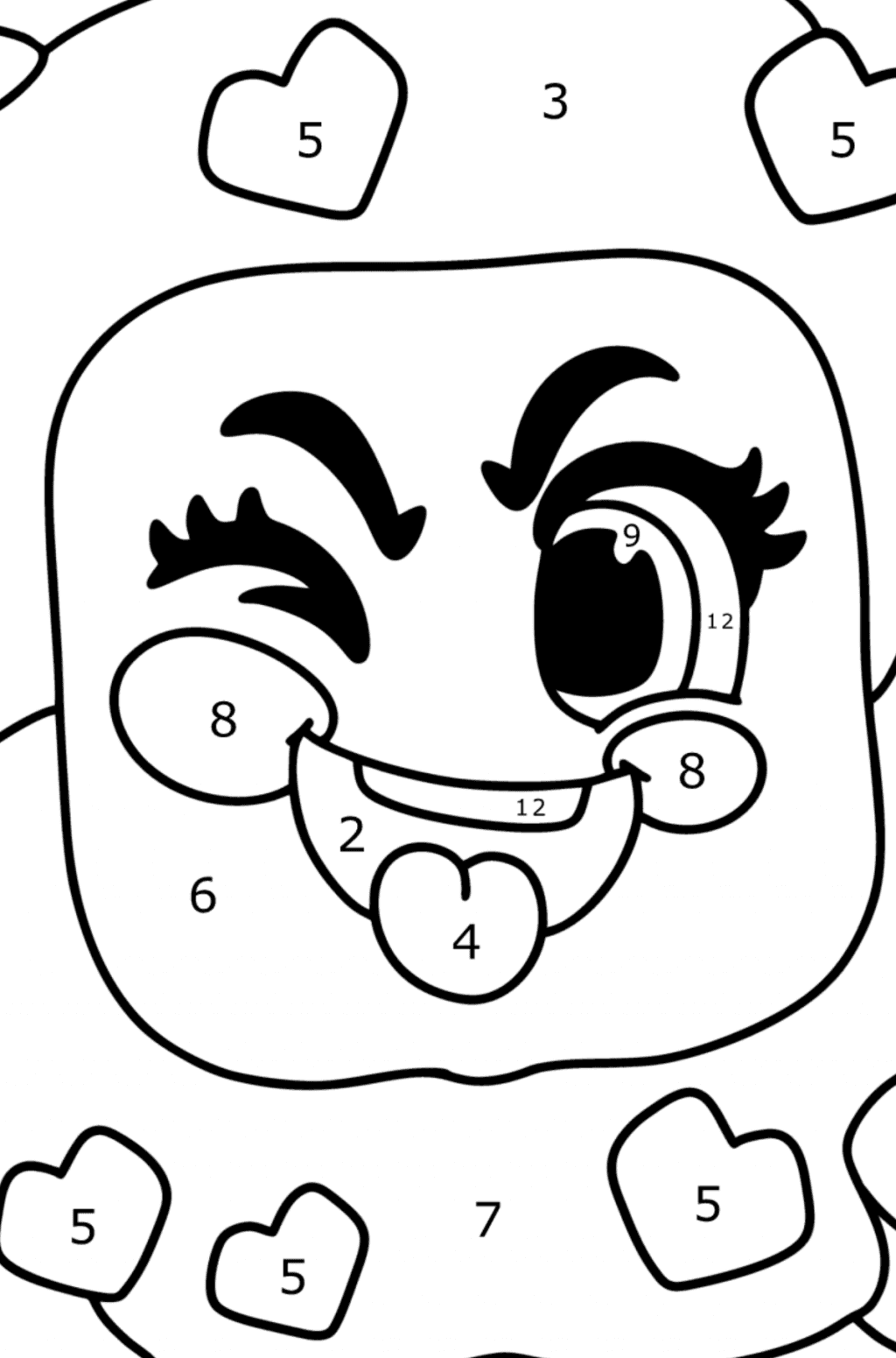 Coloring page MojiPops Softy ♥ Online and Print for Free!