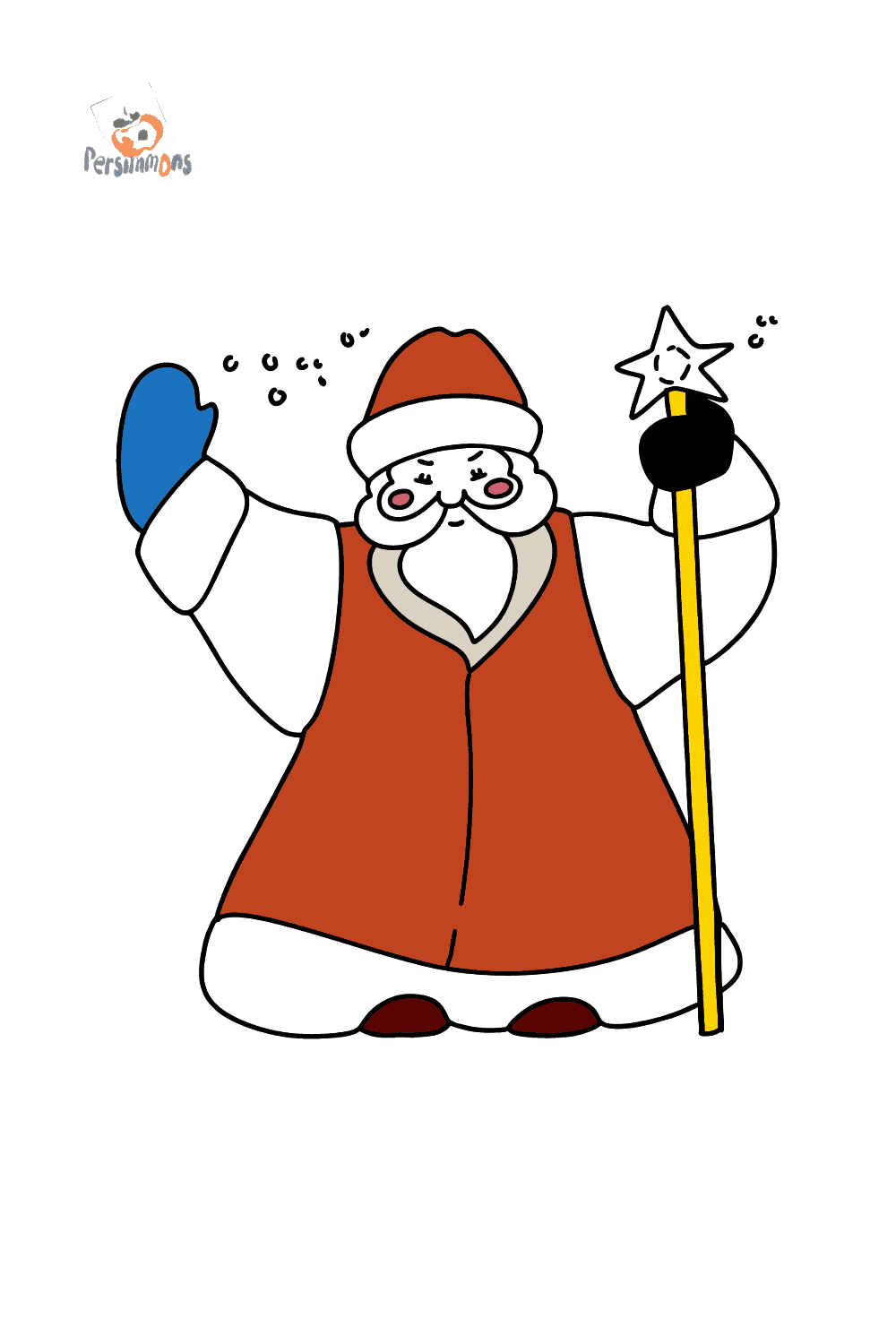 Father Frost coloring page ♥ Online, and Print for Free!