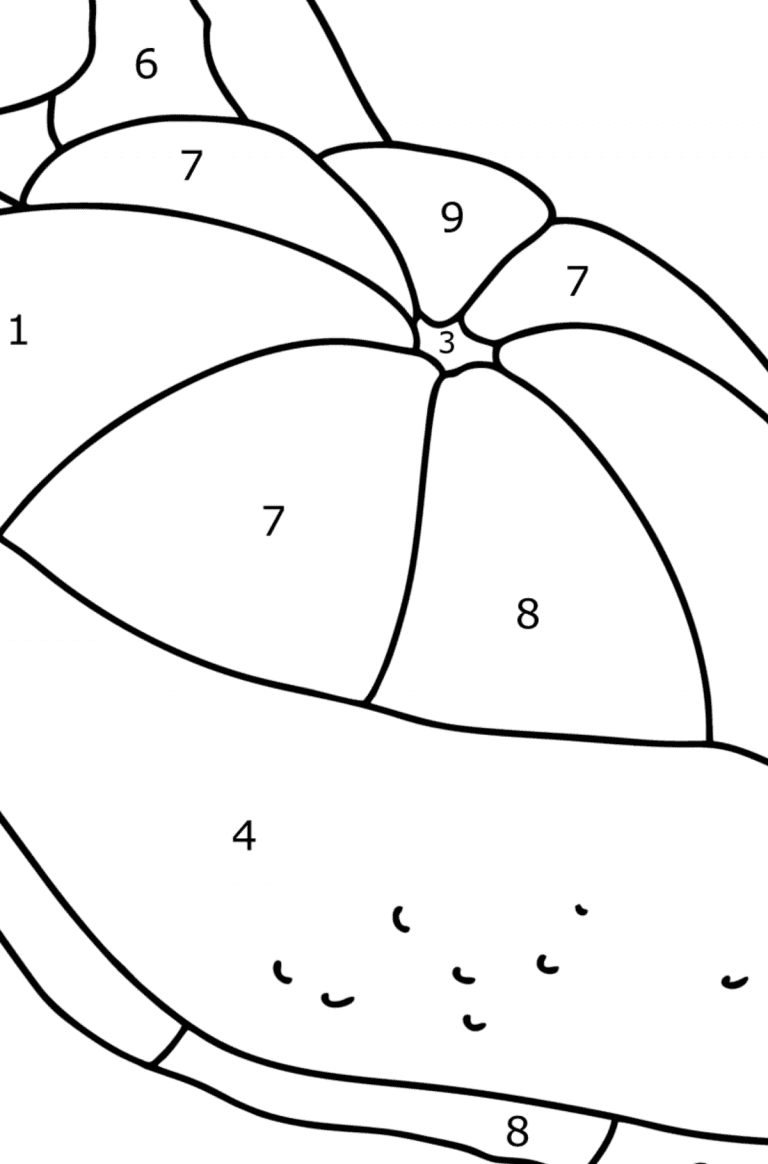 Delicious orange сoloring page ♥ Online and Print for Free!