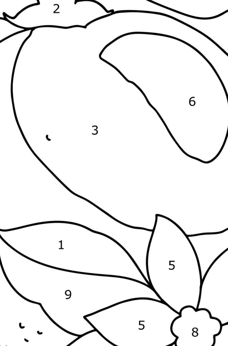 Fragrant orange сoloring page ♥ Online and Print for Free!