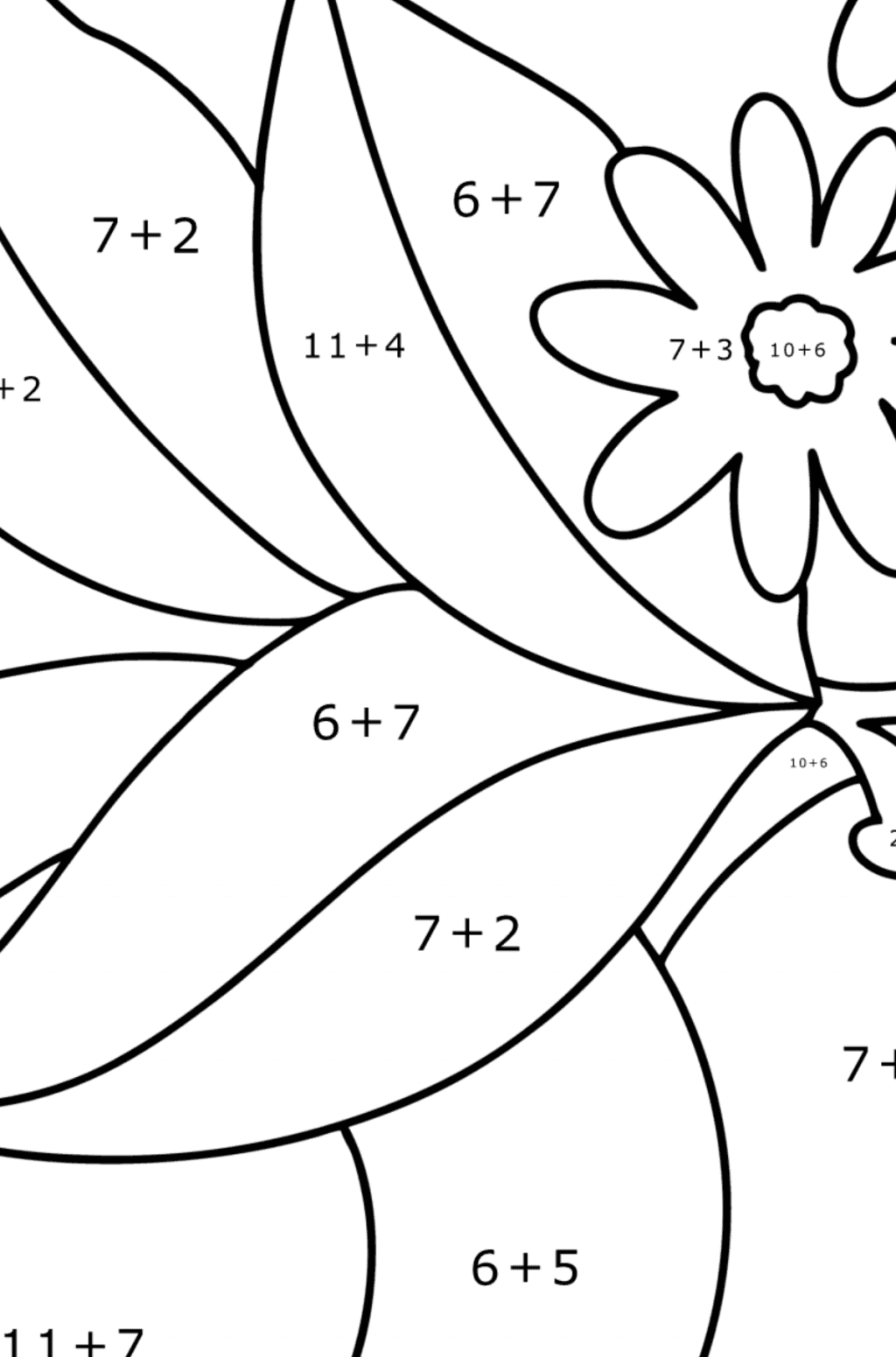 Boyama sayfası Turuncu bir dal | Coloring-for-Kids.com