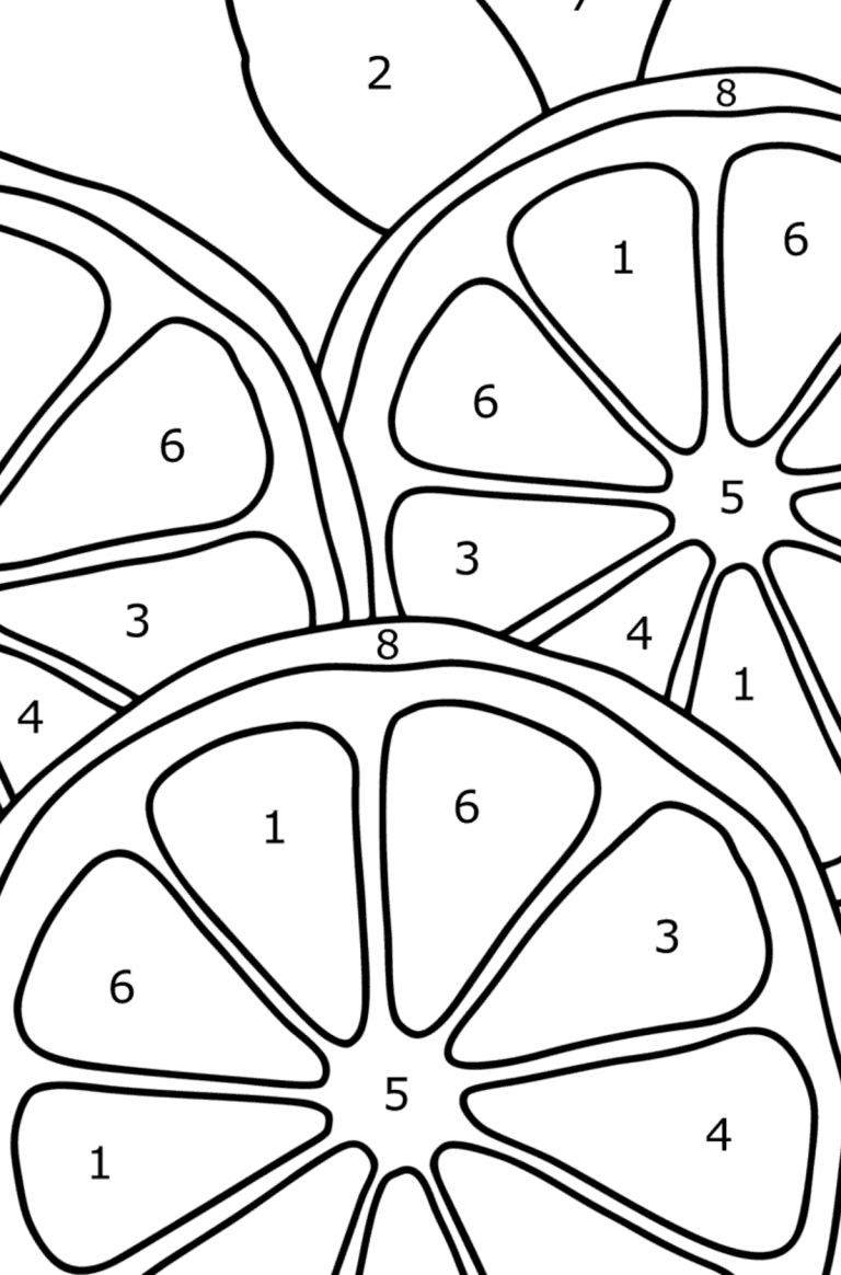 Three oranges сoloring page ♥ Online and Print for Free!