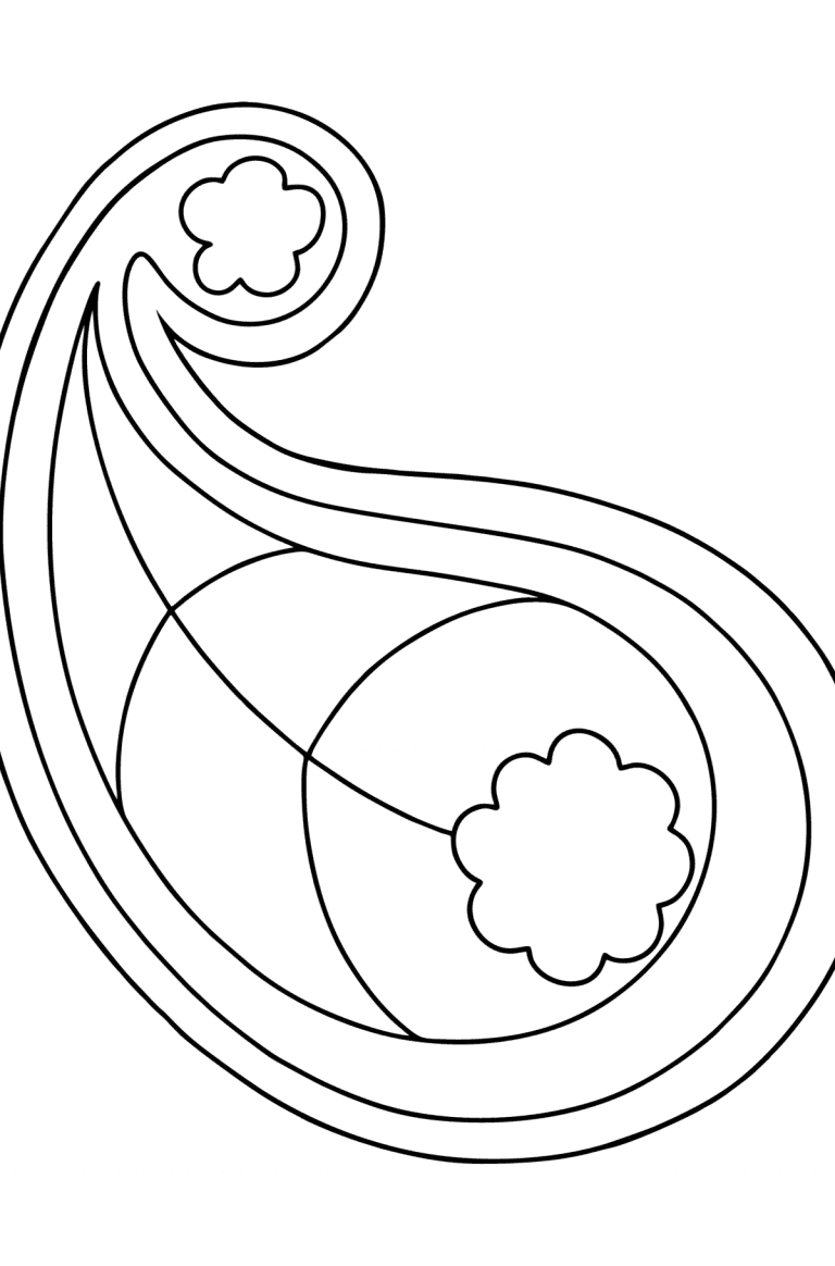 Paisley coloring pages for Kids - Download, Print, and Color Online!