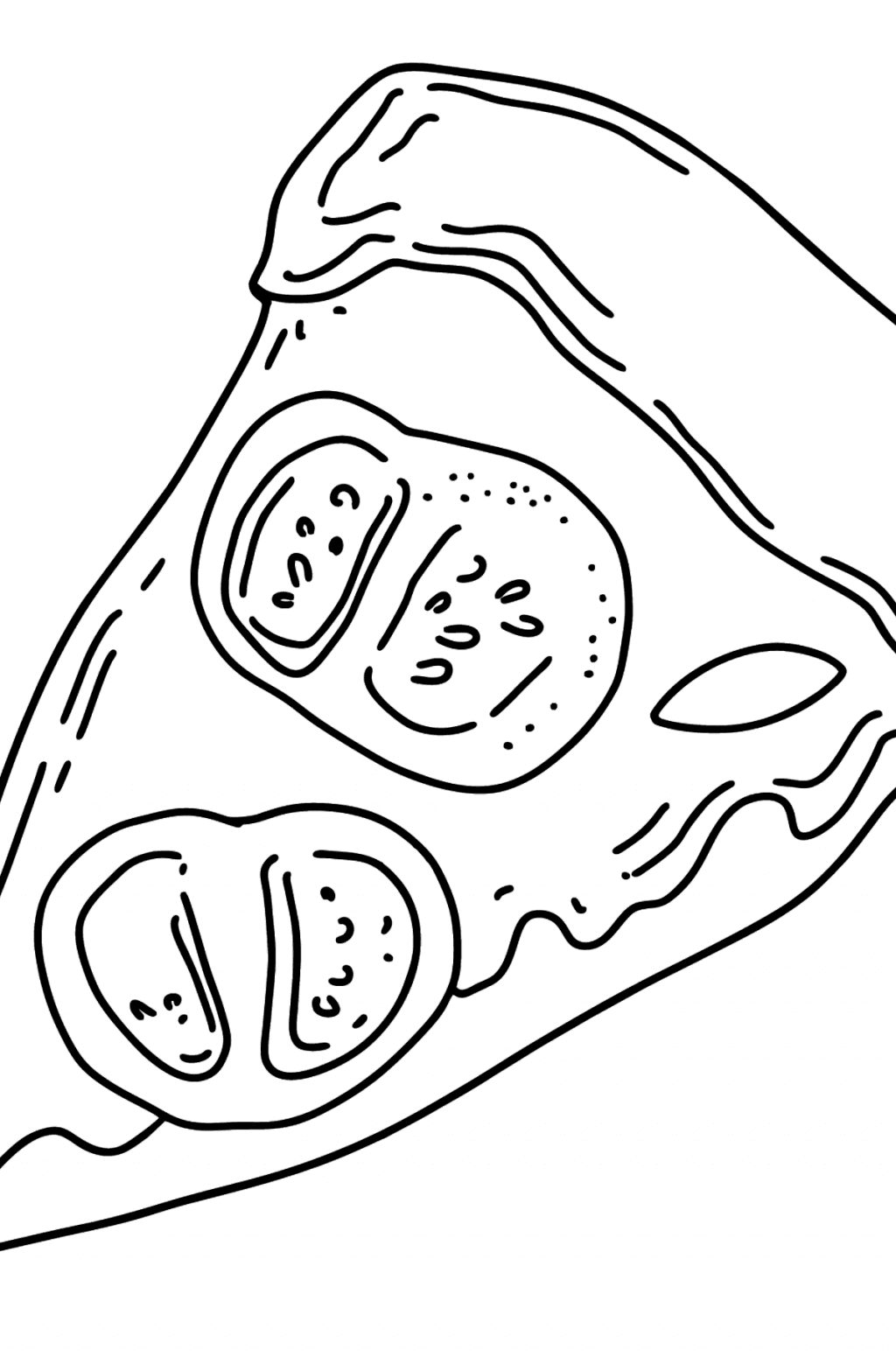 Desene de colorat Pizza ♥ Descărcați, imprimați, online!